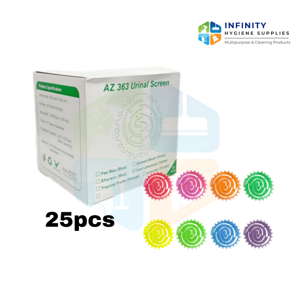 [25pcs/box] AZ363 Pewangi Tandas dan Bilik Scented Urinal Screen ...