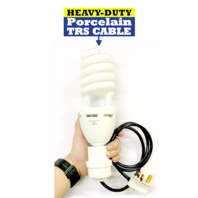[SIRIM] HEAVY DUTY Light Bulb Holder Set E27 With Wire & 3 Pin Plug ...