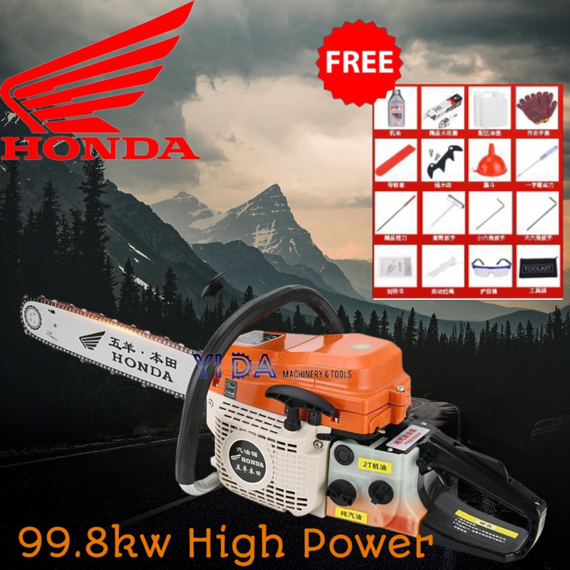 Stock Ready HONDA HEAVY DUTY CHAINSAW 99cc Mesin tebang pokok Honda 99 ...