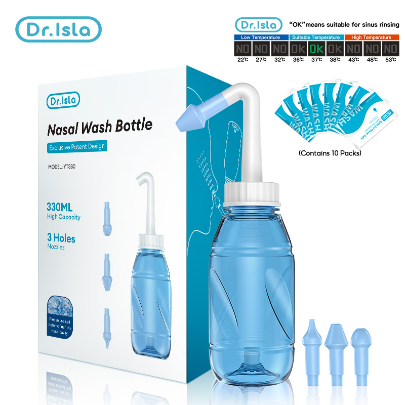 Dr.Isla Nasal Wash System Neti Pot Cleaner Irrigation for Allergic ...