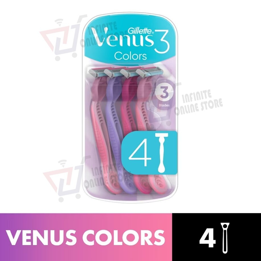 GILLETTE Venus Simply 3 Colors Disposable Razor (4's) | Shopee Malaysia