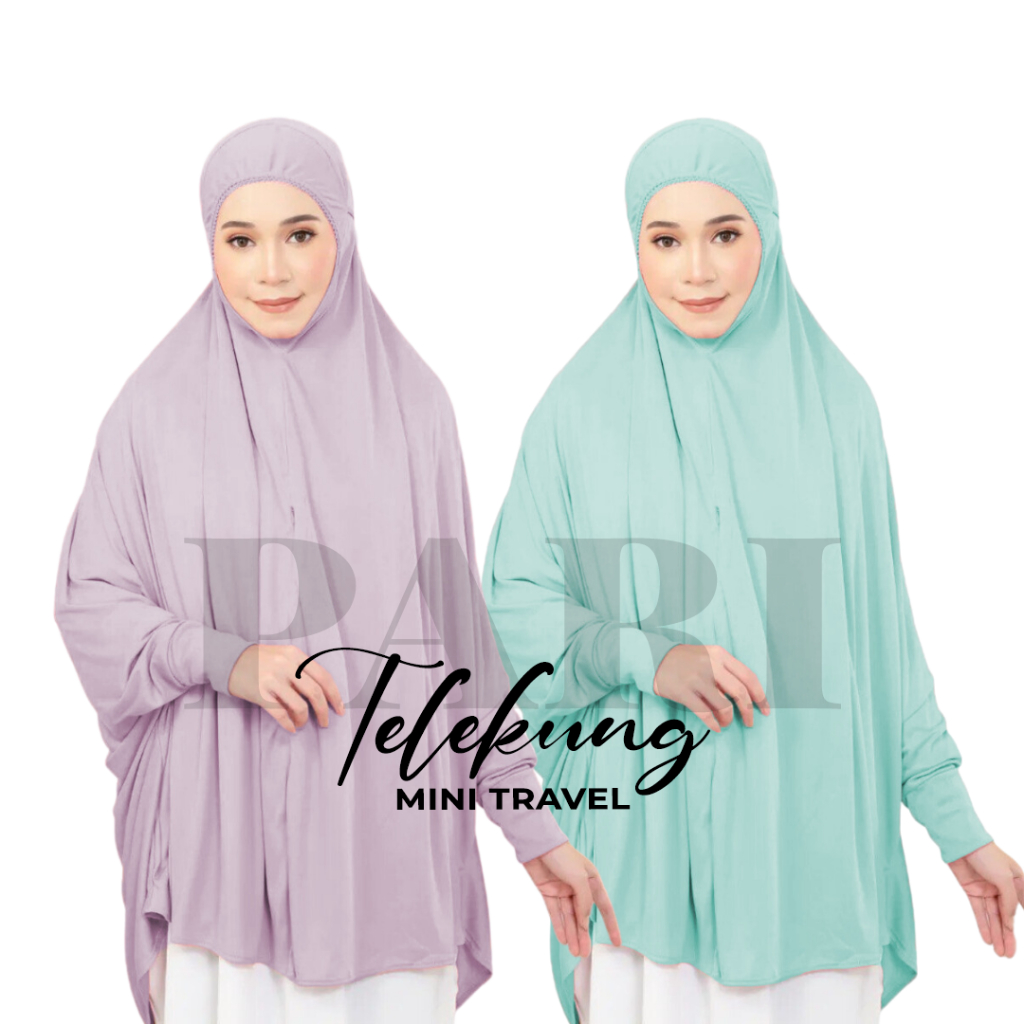 New Item Telekung Mini Khimar Instant Telekung Travel Poket Berzip Ready Stock Shopee