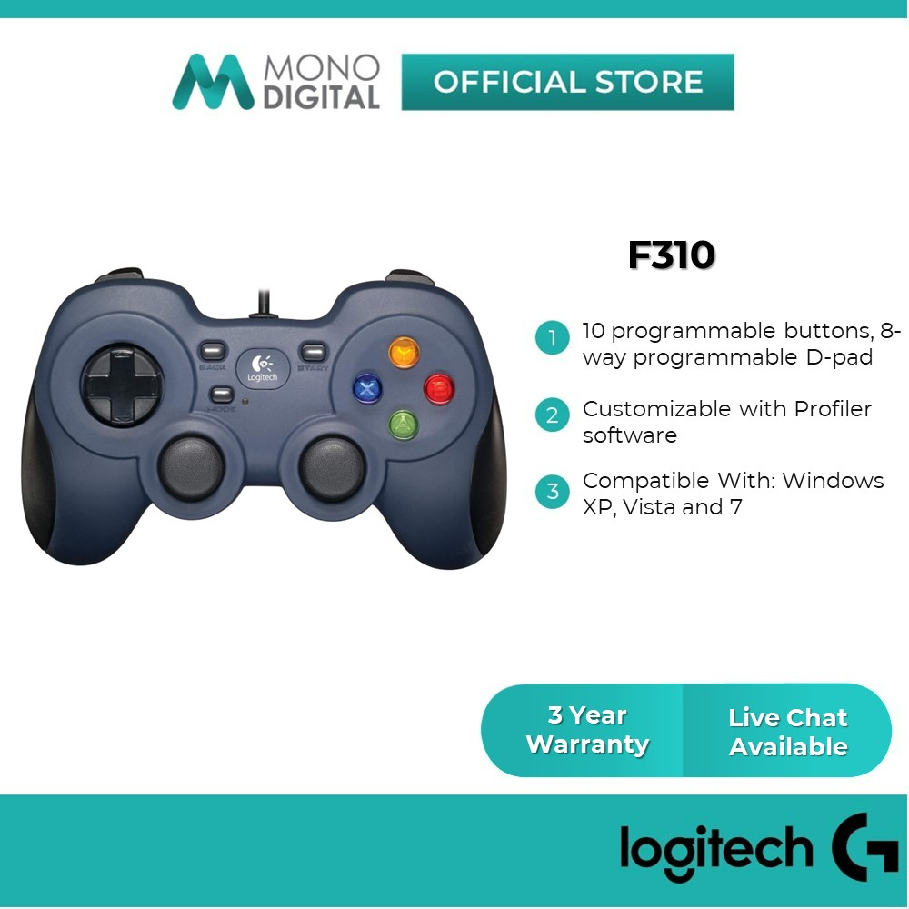 Logitech F310 Wired USB Gamepad Joystick Controller | Shopee Malaysia