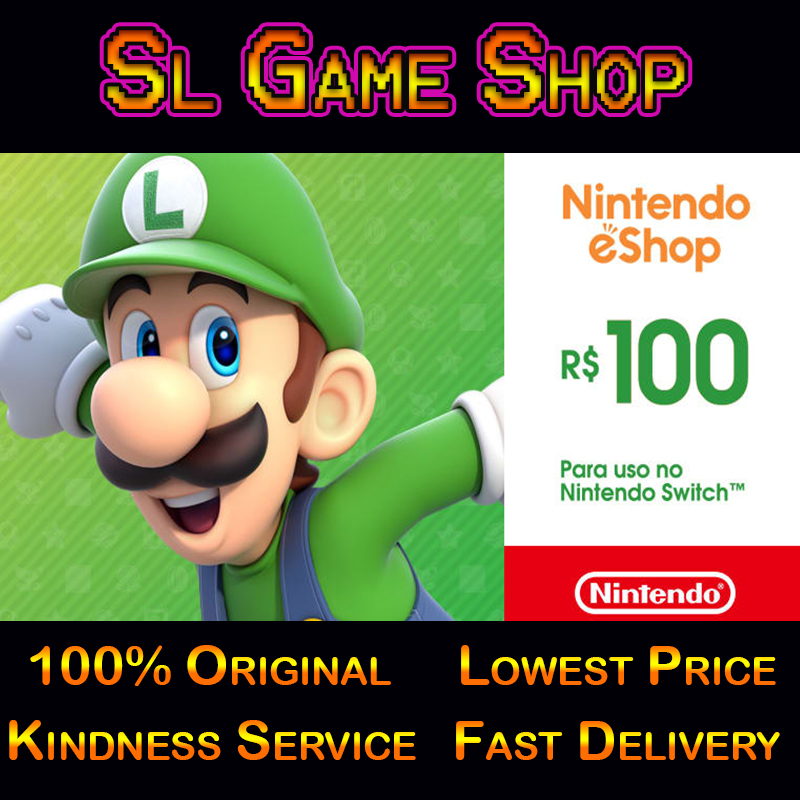 Brazil Nintendo Switch eShop Game R$ 50-500 BRL BRZ Brasil | Shopee ...