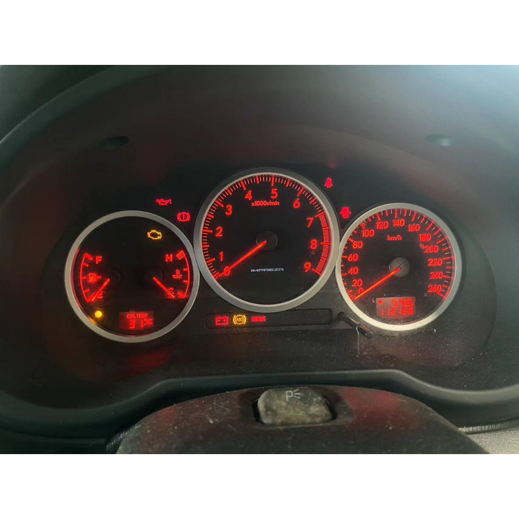 Subaru Impreza WRX GDA 2006 V9 meter cluster speedometer 260kmh JDM ...