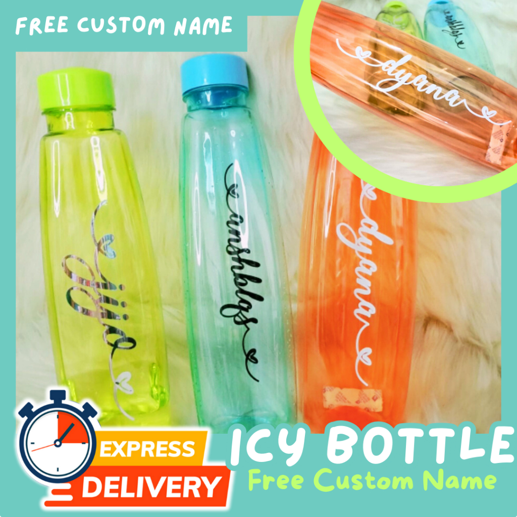 [Personalized Name Gift Box] Custom Name Icy Bottle 700ml Candy Colour ...