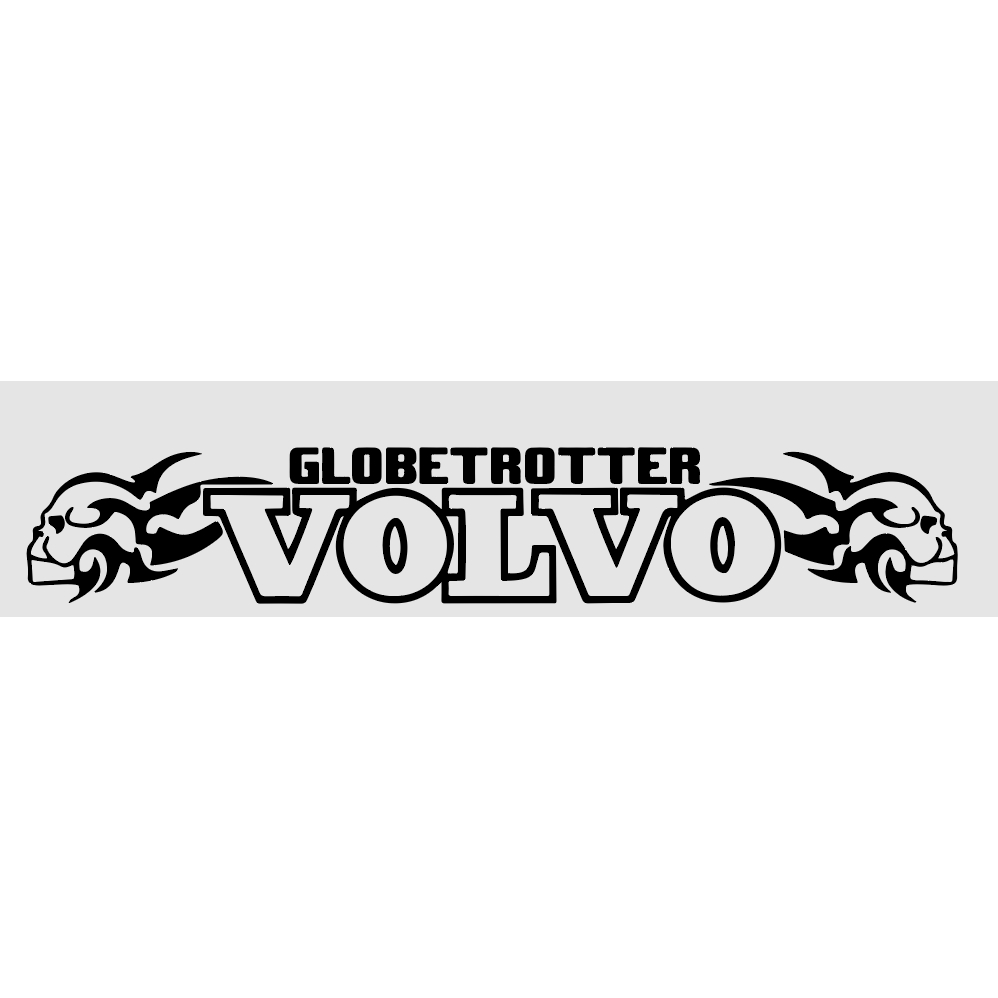 STICKER VOLVO, DESIGN VOLVO SESUAI UNTUK CERMIN DAN BODY LORRY, STICKER ...
