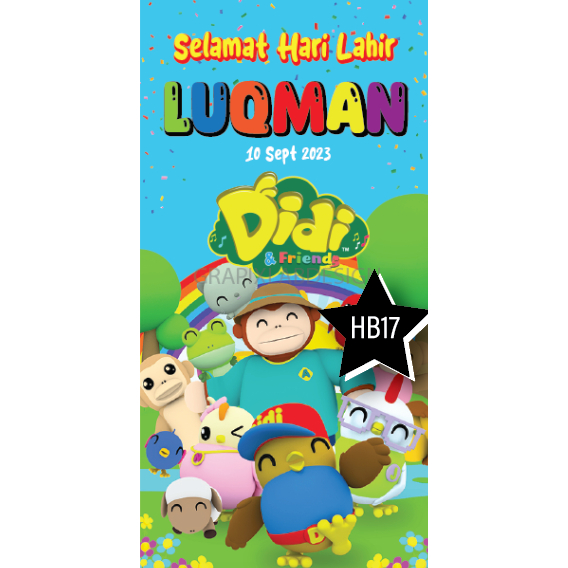 Happy Birthday Sticker / Selamat Hari Jadi Sticker / Sticker Kotak ...