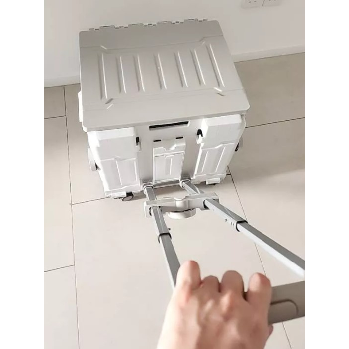 Big Foldable Trolley Cart 8 Wheels Shopping Trolley 100kg Troli Boleh ...