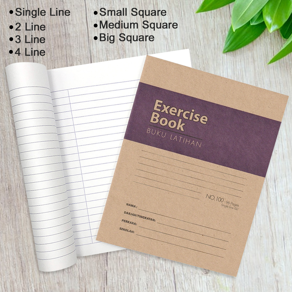 Kraft / F5 Soft Cover Exercise Book / Buku Latihan / Buku Tulis ...