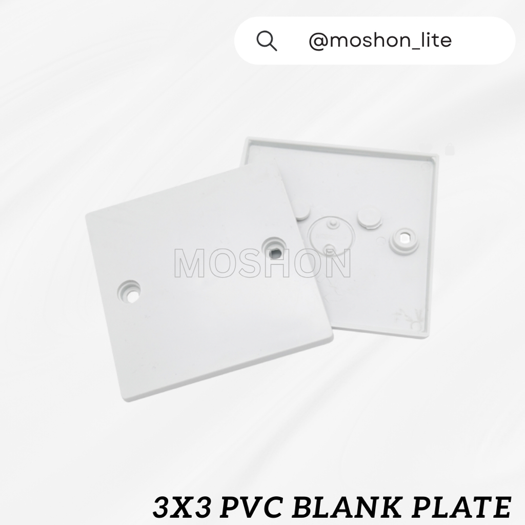 3X3 PVC Blank Plate Surface Switch Cover Nut Box | Shopee Malaysia