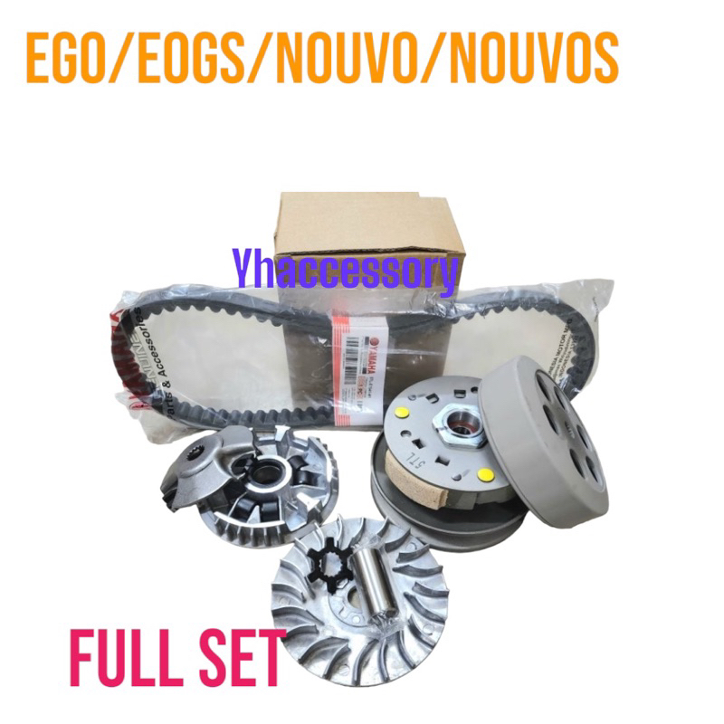 PULLEY SET YAMAHA EGO/EGOS/NOUVO/NOUVO S(front + rear +v belt)GRADE A | Shopee Malaysia