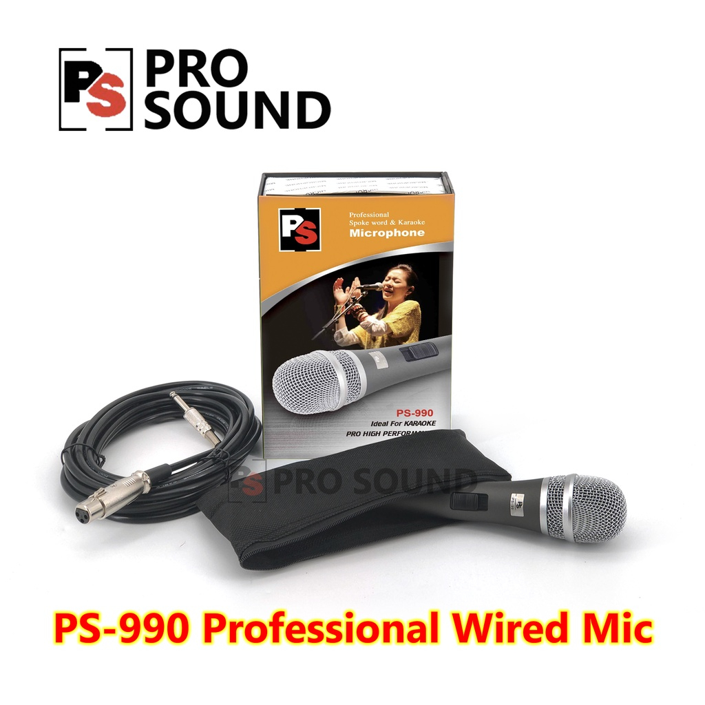 PS PRO SOUND PS -990 HIGH PERFORMANCE WIRED MICROPHONE | Shopee Malaysia
