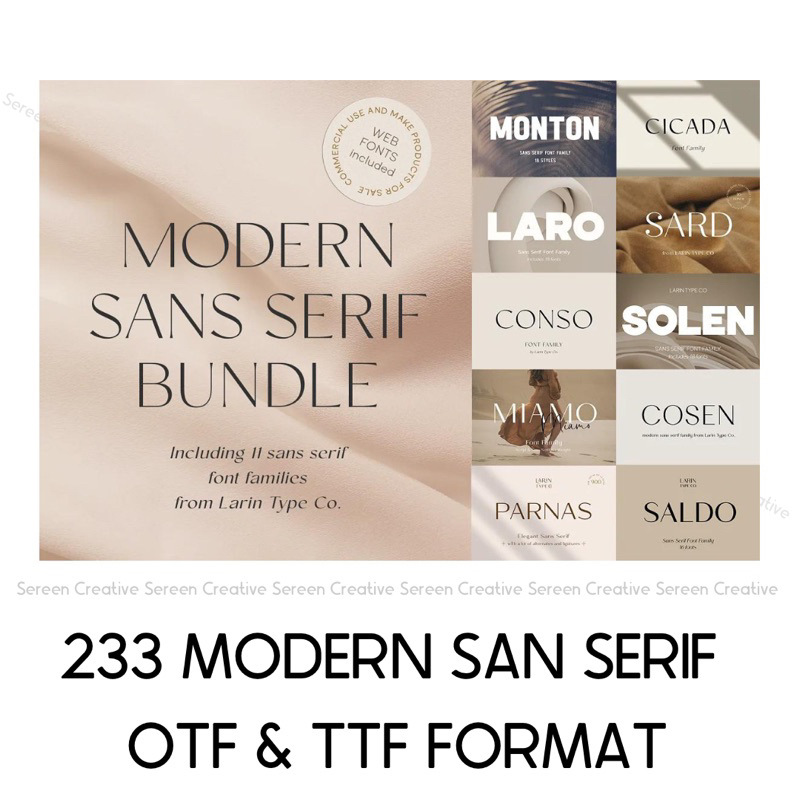MF25 Modern Sans Serif Font Bundle by Larin Type Co (OTF and TTF fonts format) | Shopee Malaysia