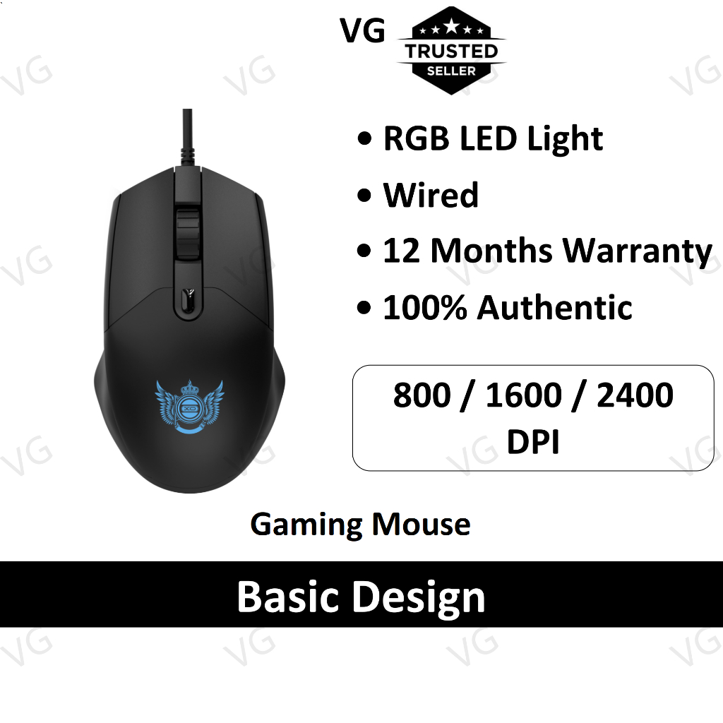 [100% ORIGINAL XO] XO M1 Wired Gaming Mice mouse 1600 DPI | Shopee Malaysia