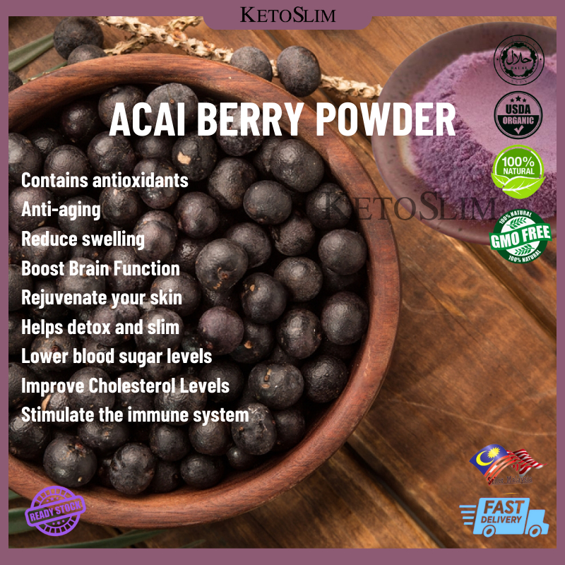 Keto Slim Natural Acai Berry Freeze-dried Powder I Fruit powder ...