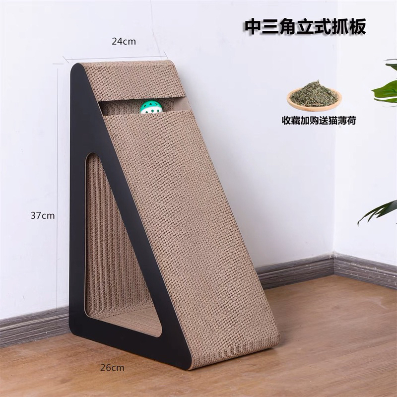 Triangular stand cat scratch board | Shopee Malaysia