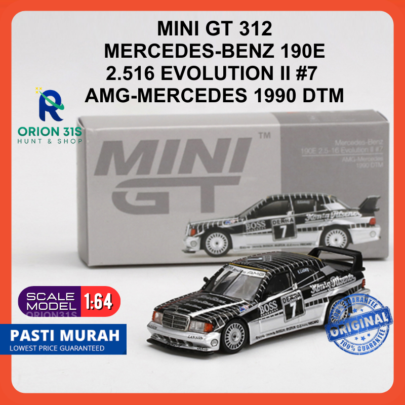 Mini GT Mercedes-Benz 190E 2.5-16 Evolution II #7 AMG-Mercedes 1990 DTM ...