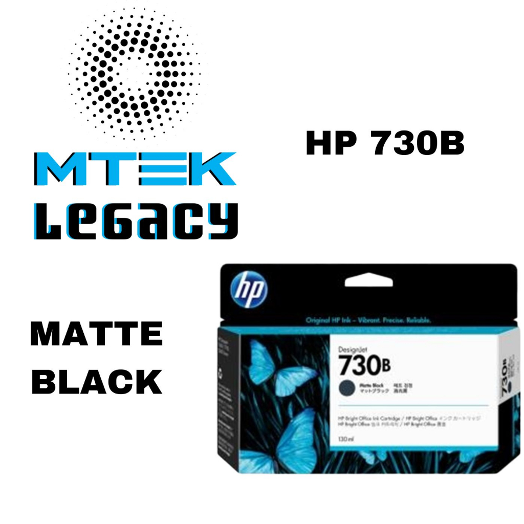 HP 730B 130-ml Matte Black DesignJet Ink Cartridge (EXP SEPT 2024 ...