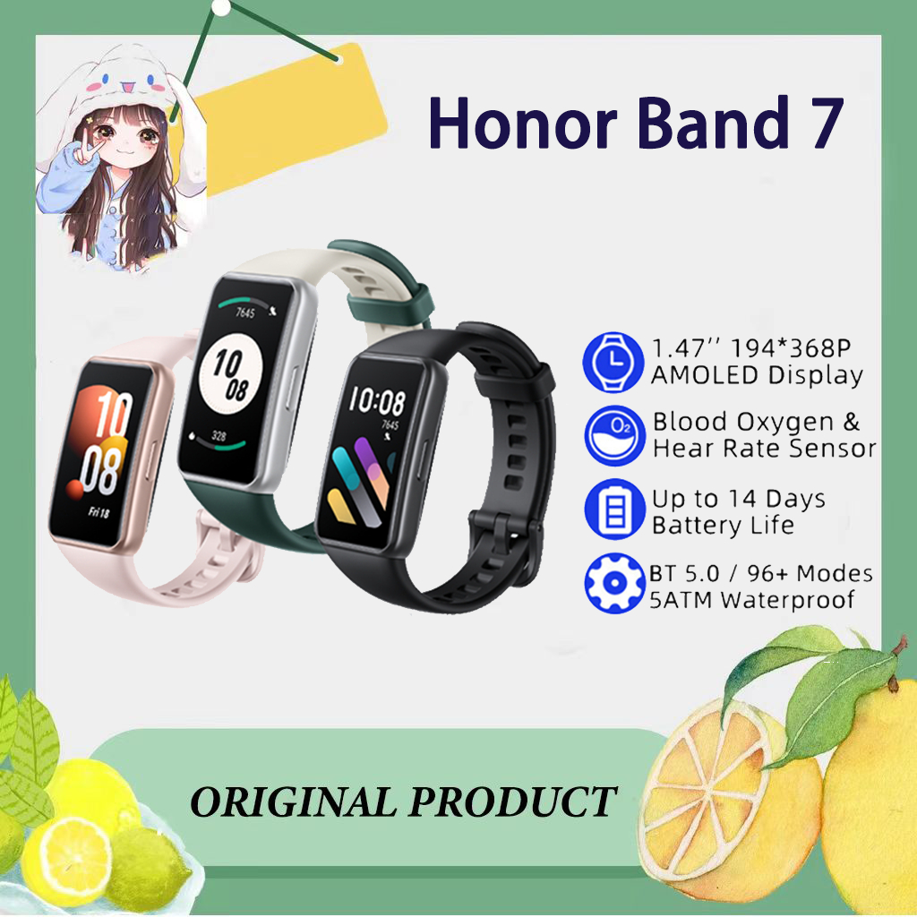 【Local Stock】Huawei Honor Band 7 Smart watch 1.47" AMOLED Color ...