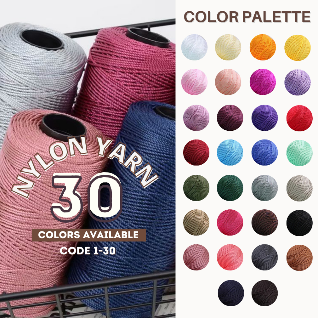 Ready Stock 100G Nylon Yarn Benang Nylon Benang Kait Beg / Nylon Thread ...