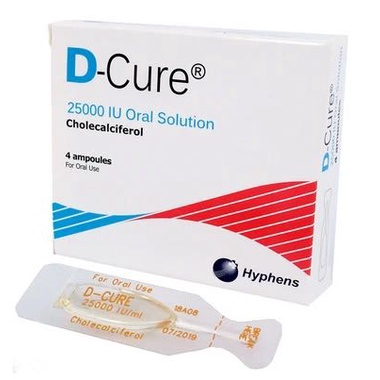 D Cure (cholecalciferol) 25000 IU Oral Solution 4 ampoules VITAMIN D | Shopee Malaysia