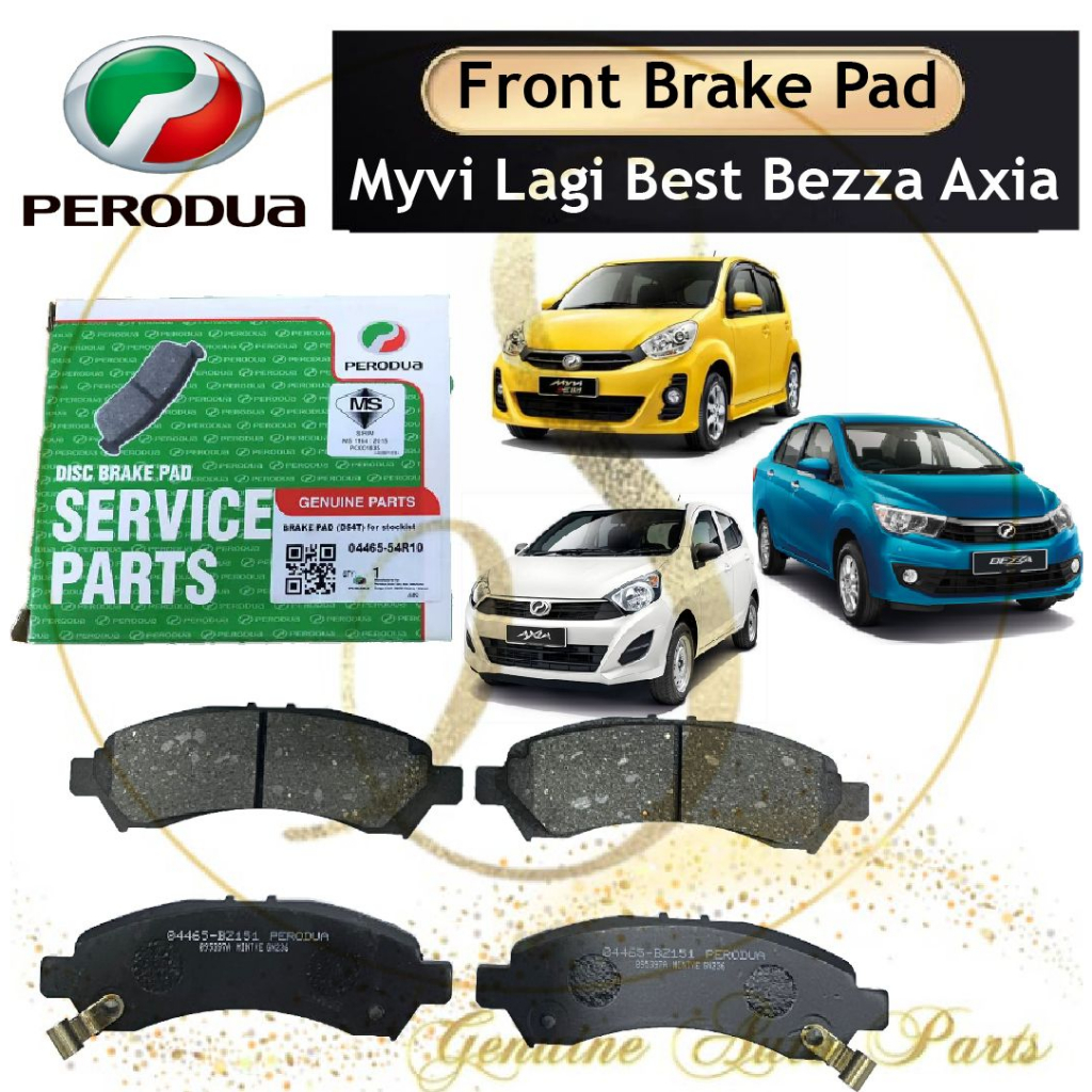 (100% Original) PERODUA Disc Brake Pad Front MYVI LAGI BEST 2011-2017 ...