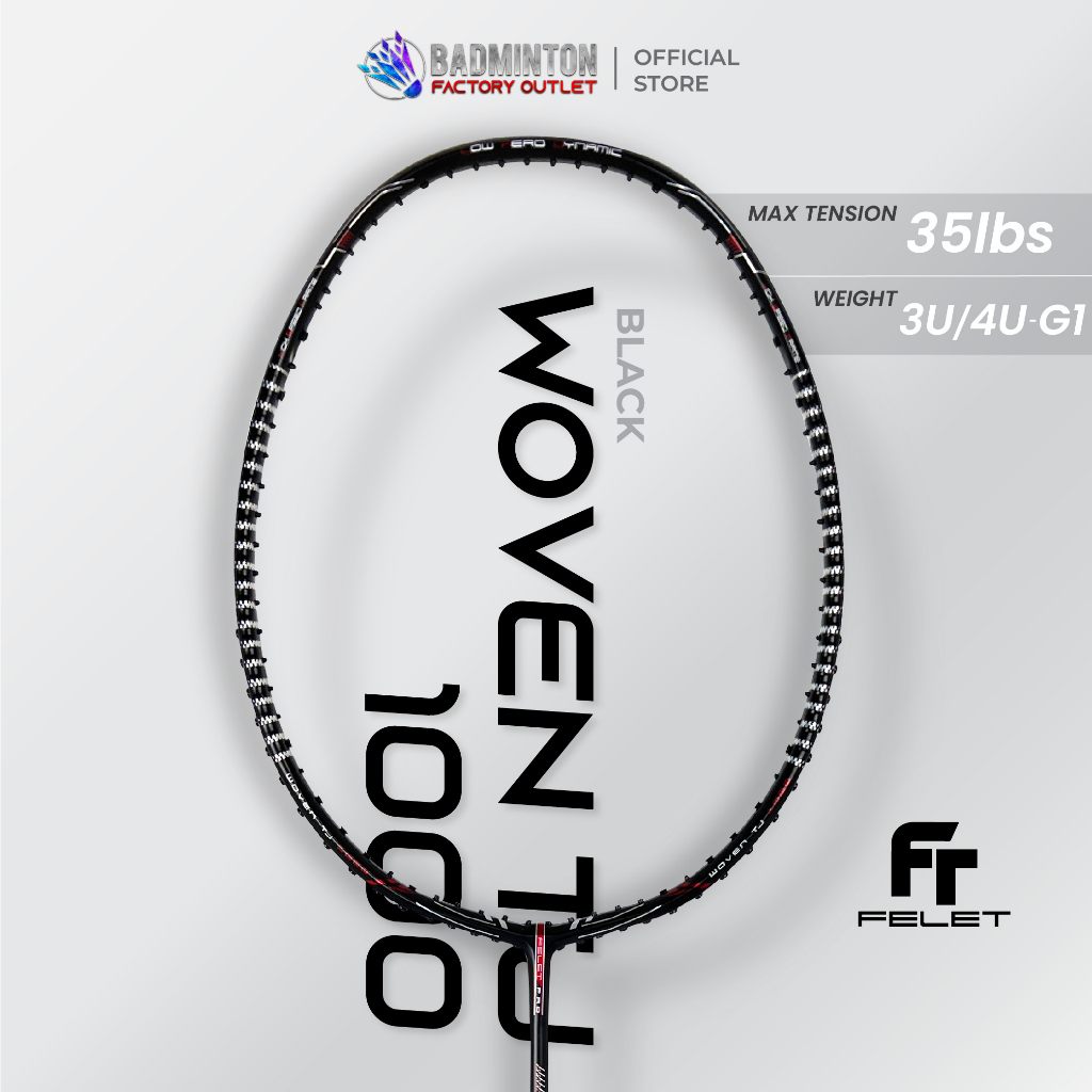 Felet Tj Power Series Woven Tj Power V2 Woven Tj Badminton Racket