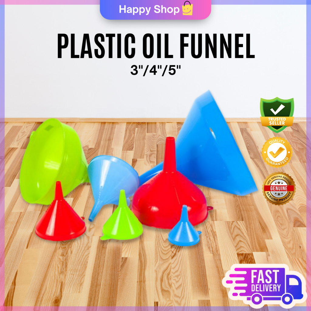 Plastic Funnel / Water Filling Funnel / Oil Funnel (3 INCH/4INCH/5 INCH ...