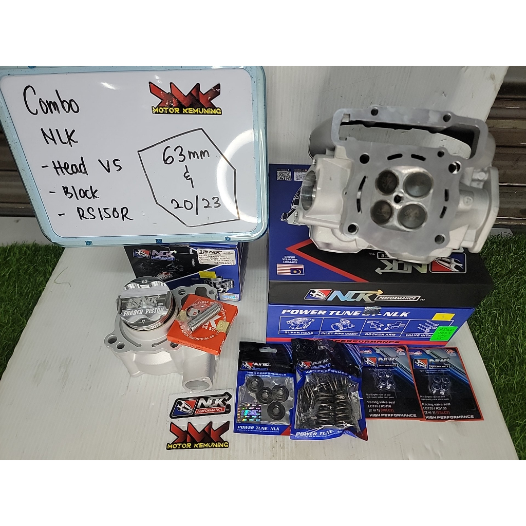 NLK PERFORMANCE RS150R CNC SUPERHEAD + BLOCK COMBO SET RS150 RSX150 SPEC 63MM 65MM 20/23 22/25 ...