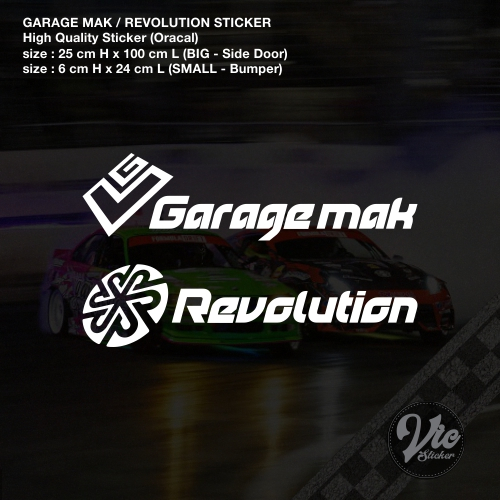 GARAGE MAK / REVOLUTION SILVIA S15 180SX 240SX 350Z Sticker / Decal ...