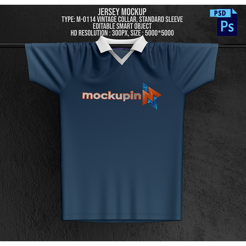 Muslimah Jersey Mockup 3D | Retro Collar End | Retro Collar | Round ...
