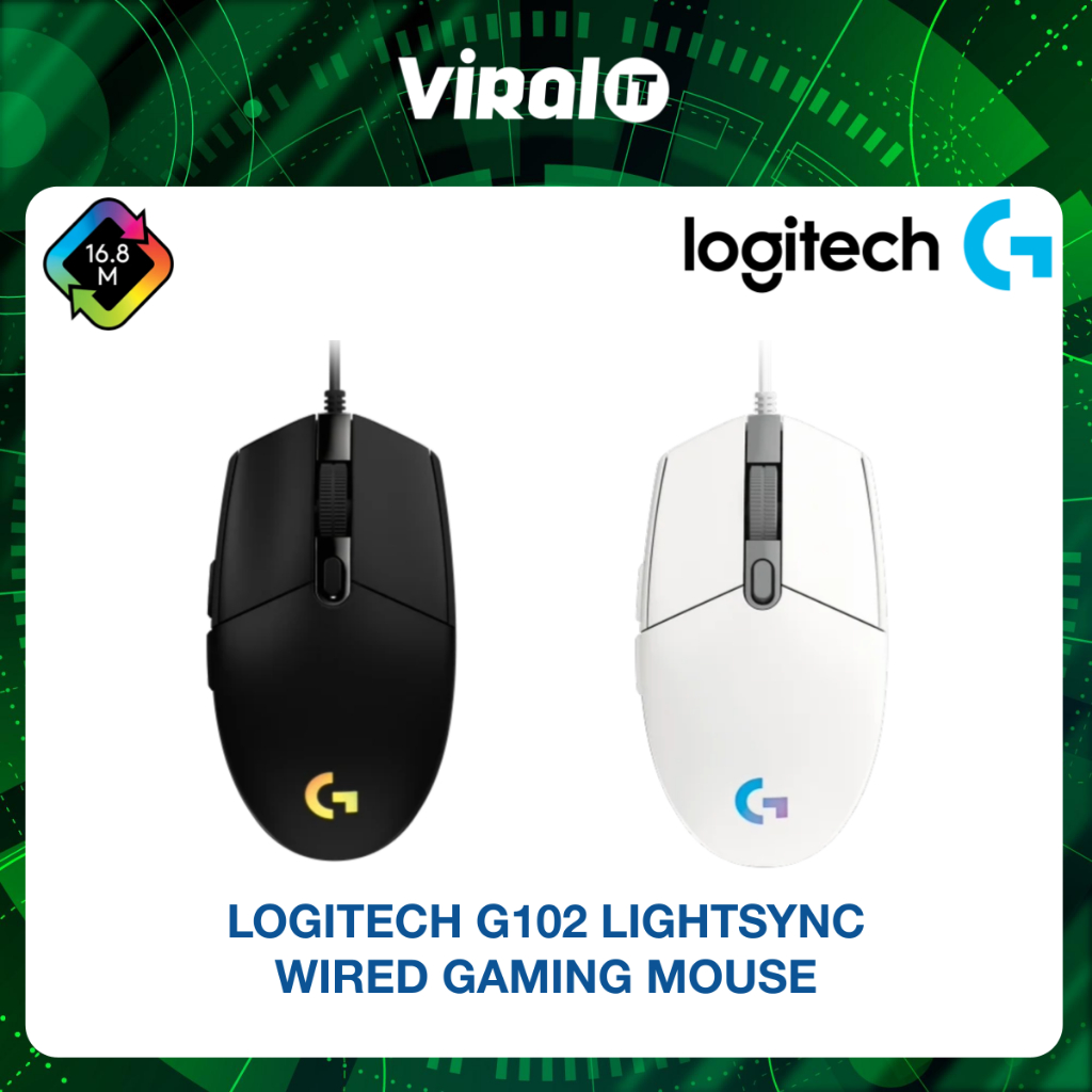 LOGITECH G102 LIGHTSYNC WIRED GAMING MOUSE | Shopee Malaysia