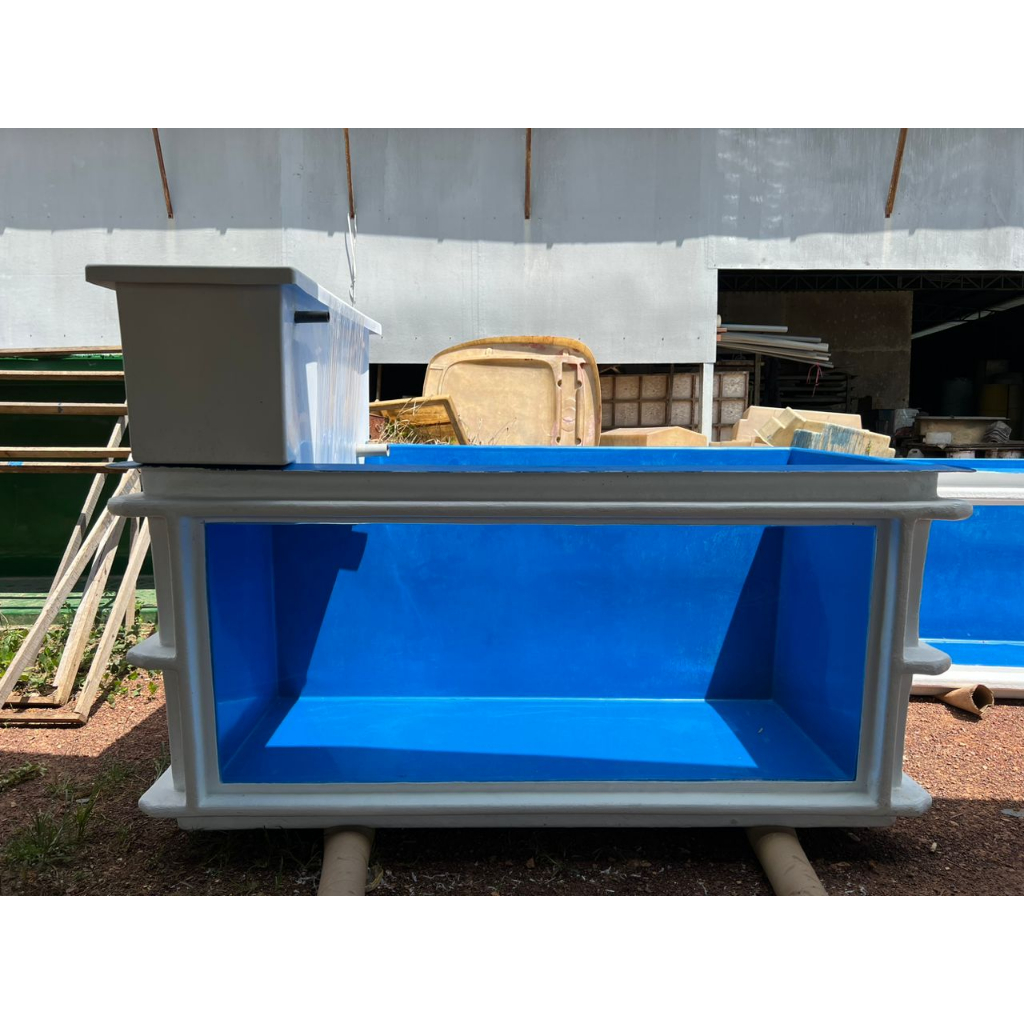 [Free Shipping]Fiberglass Tank 6x3x3 with filter box all size Ikan ...