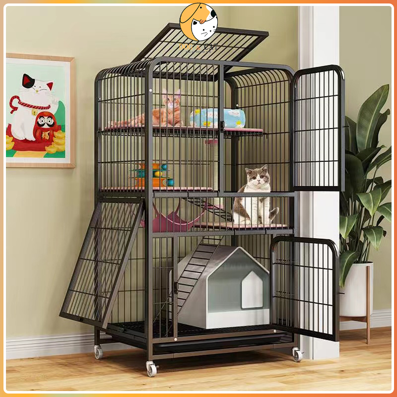 Sangkar Kucing Besar 2 3 Tingkat 4 Level Cat Cage Large Cat House ...