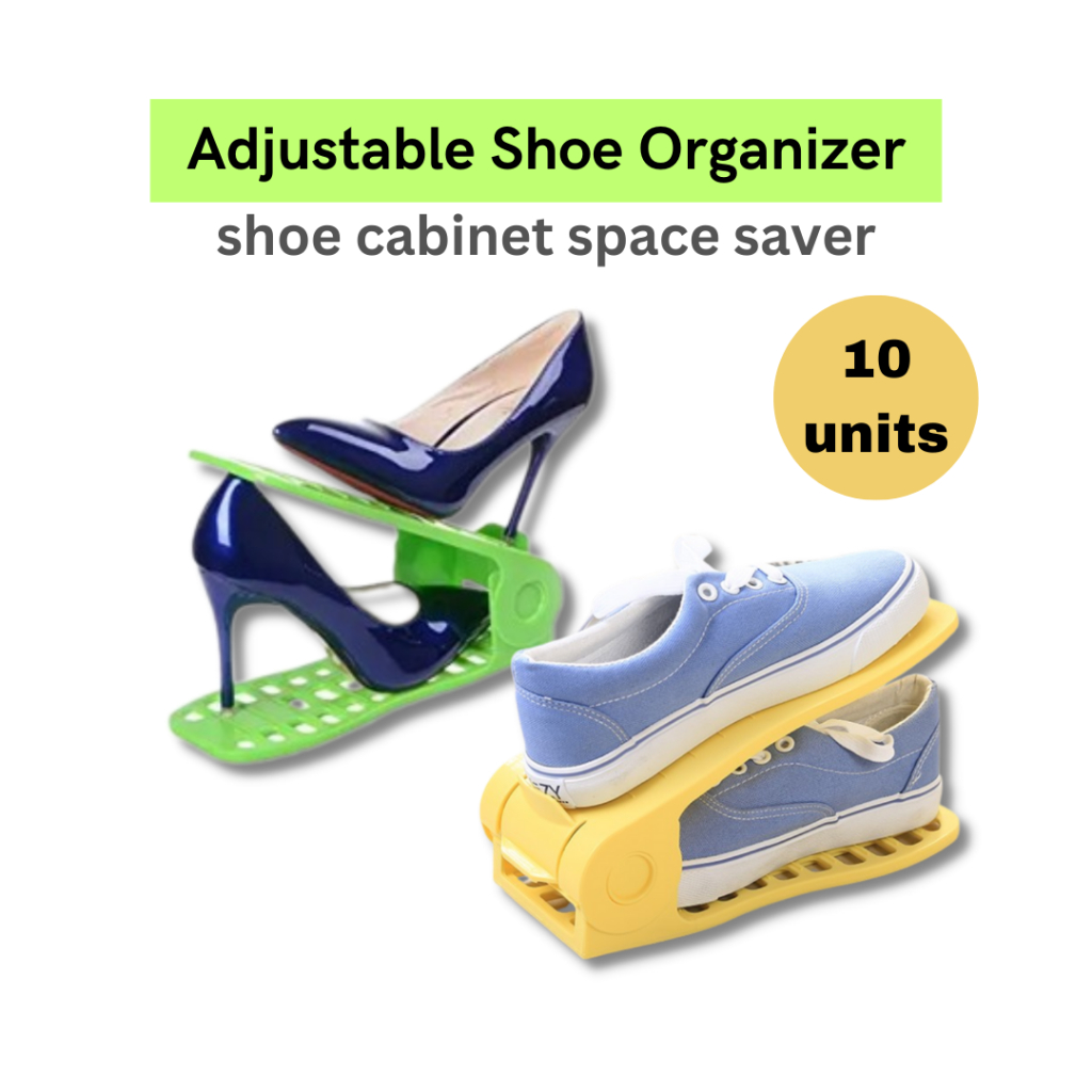 [10 pieces] Adjustable Shoe Organizer/Shoe Stacker/Shoe Holder/Shoe ...