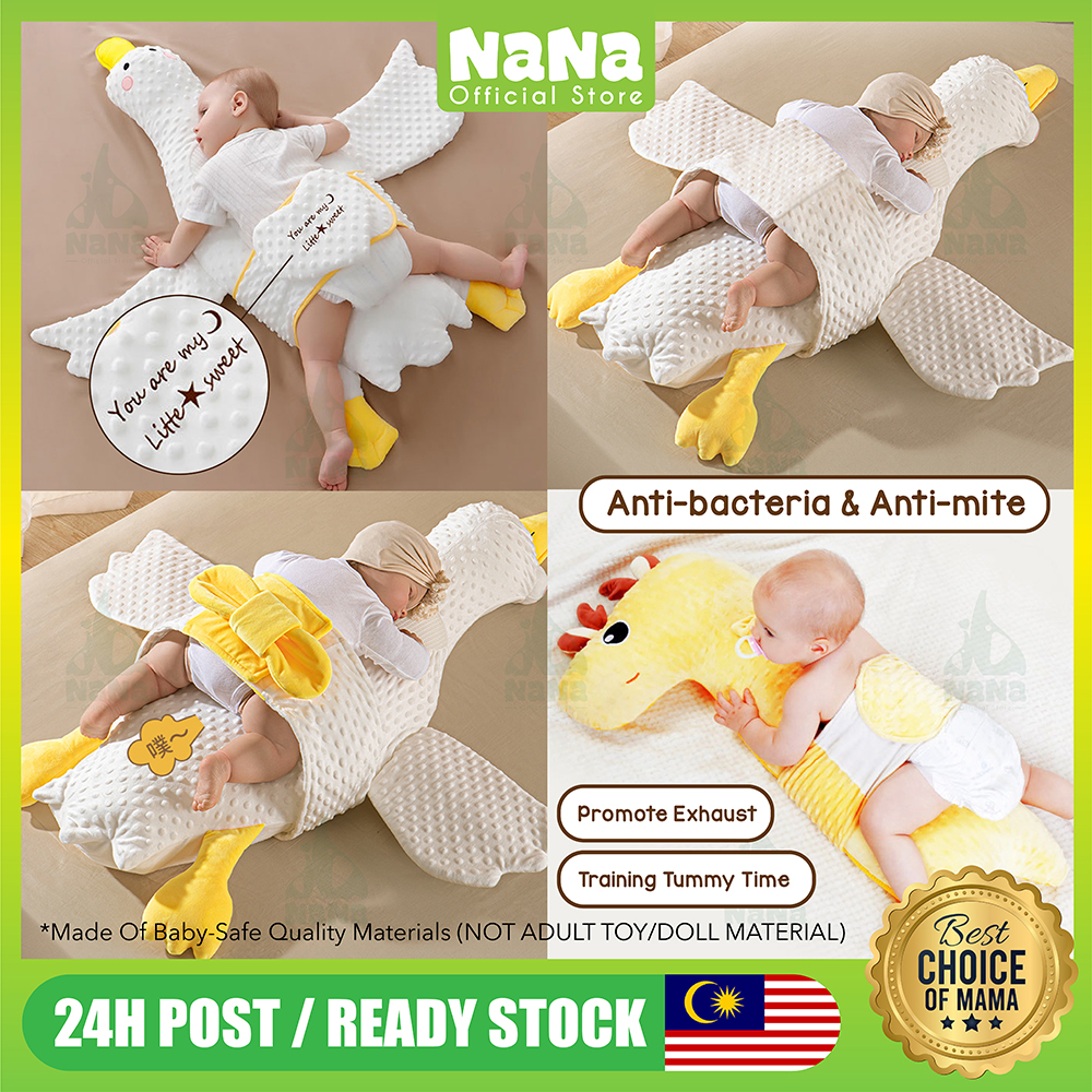 NANA Baby Tummy Pillow White Goose Exhaust Pillow Newborn Giraffe Lying Sleeping Doll Soft Toy ...