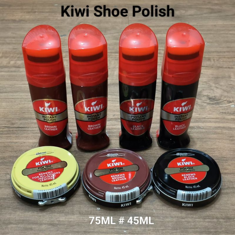 KIWI SHOE POLISH SHINE PROTECT SEMIR SEPATU 75ML / 45ML | Shopee Malaysia