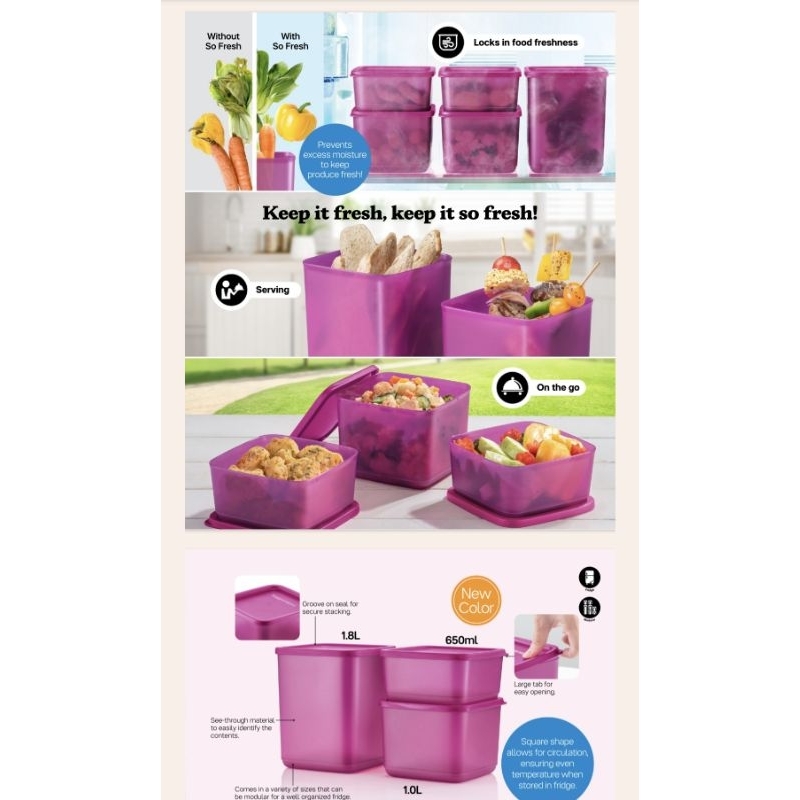 Tupperware So fresh Square | Shopee Malaysia