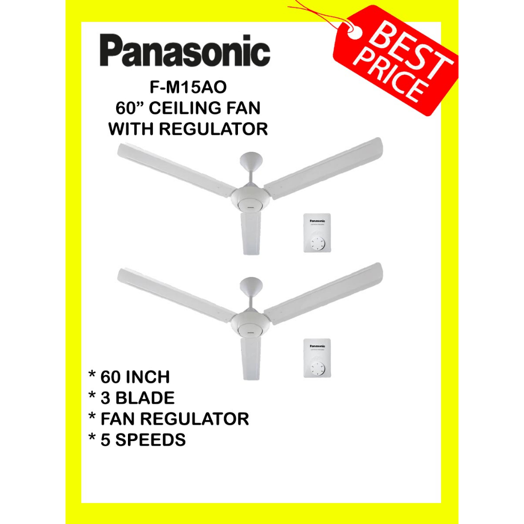 Panasonic 60" Ceiling Fan F-M15AO White | Shopee Malaysia