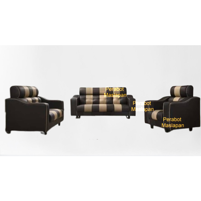Sofa Set 1 Seater 2 Seater 3 Seater PVC Sofa Kulit | Shopee Malaysia