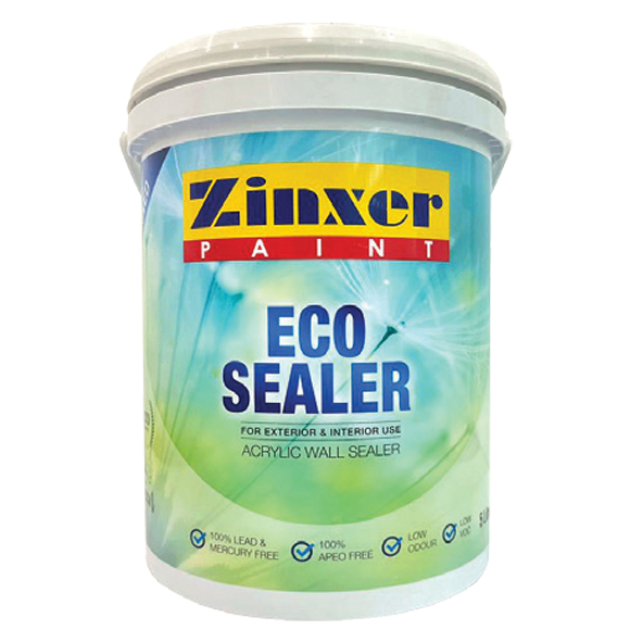 Zinxer Paint 5L Eco Sealer (For Interior & Exterior)(White) | Shopee ...