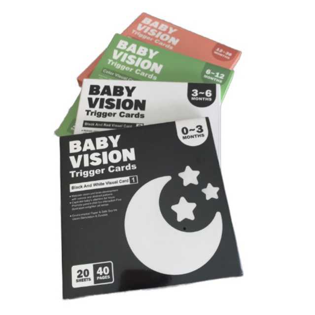 40 pattern Montessori Baby Flash Card | Baby Sensory Card | Baby Vision ...