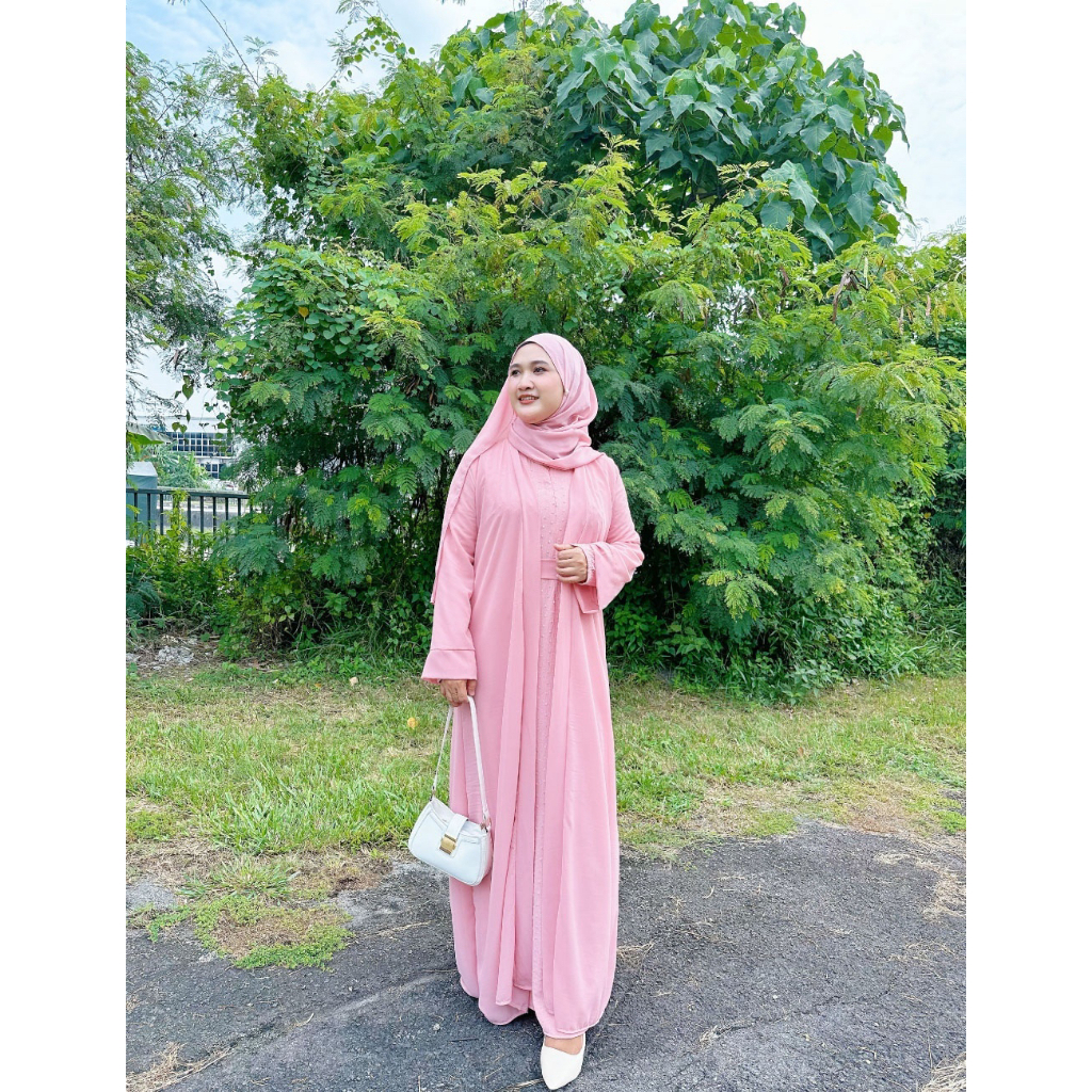 CHICCHOC l ELARA JUBAH WITH CARDIGAN 9126 READY STOCK | Shopee Malaysia