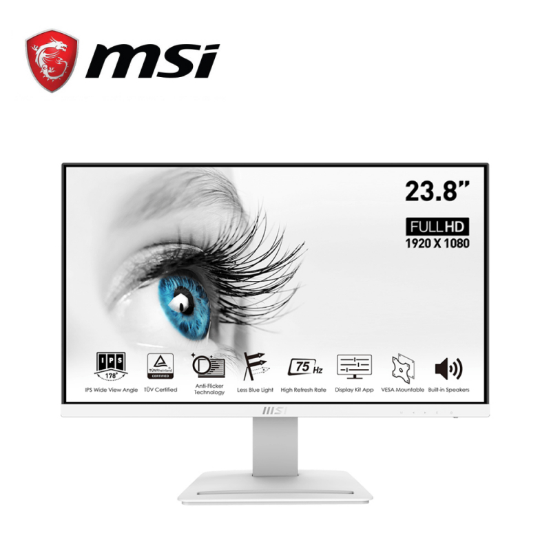 MSI Pro MP243W 23.8" FHD 75Hz Flat Monitor | Shopee Malaysia