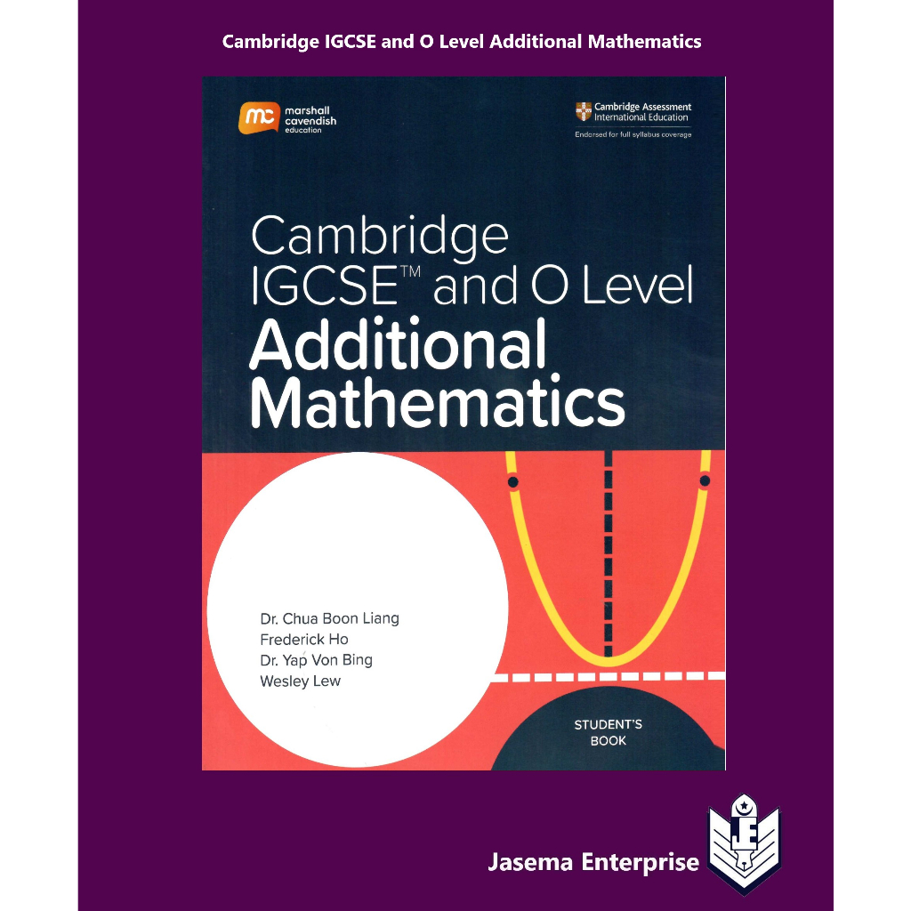 Cambridge IGCSE and O Level Additional Mathematics Student's Book | Shopee Malaysia