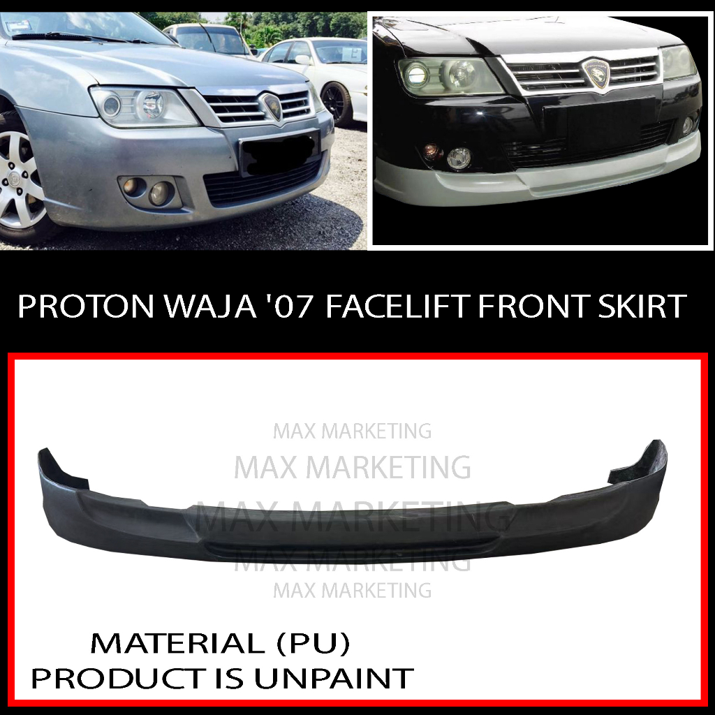 PU2132/LLPU2298 PROTON WAJA CPS '07 FACELIFT FRONT SKIRT (PU) | Shopee ...