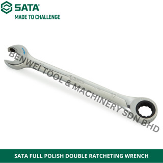 SATA FULL POLISH DOUBLE RATCHETING WRENCH / SATA RATCHET SPANNAR SET ...