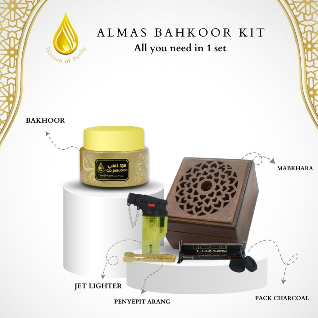 Almas Bakhoor Kit Viral Hot Sale Bakhoor Set Madinah, Bakhoor Almas Top ...