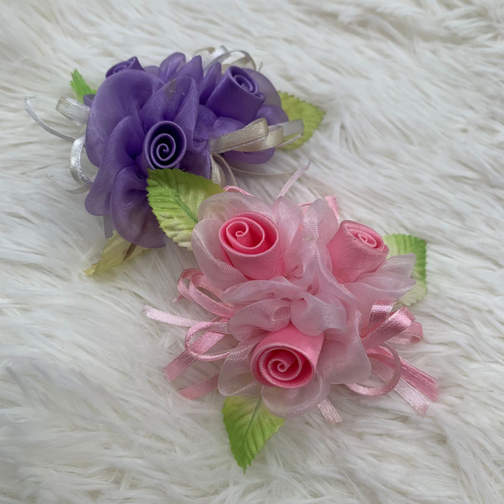 [Ready Stock] 9CM Triangle Flower Corsages With Pin/ Bunga Rozek/ Bunga ...
